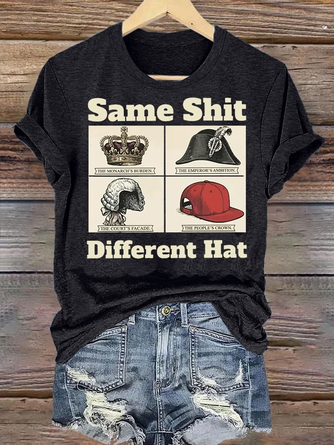 Women's Same Shit Different Hat FDT Print T-Shirt – Present Malls