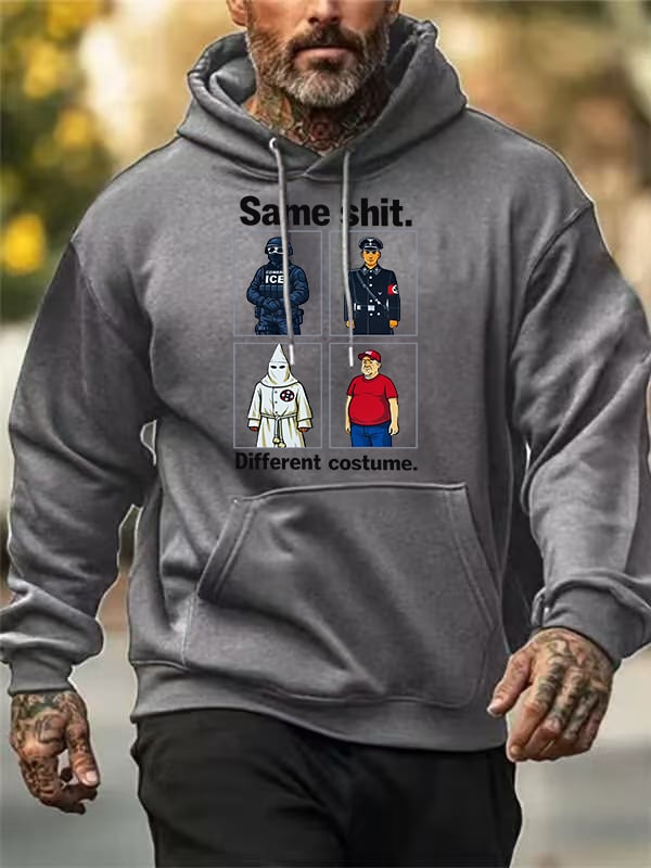 Men's Same shit Different costume Print Hoodies – Present Malls