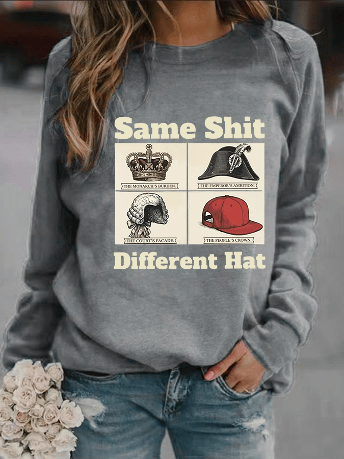 Women's Same Shit Different Hat FDT Print Sweatshirt – Present Malls